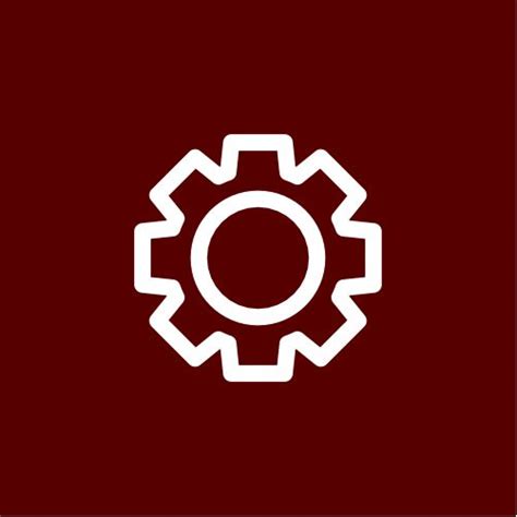 Dark Red Settings Icon Colores Arte Compras
