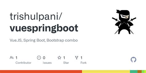 GitHub Trishulpani Vuespringboot Vue JS Spring Boot Bootstrap Combo