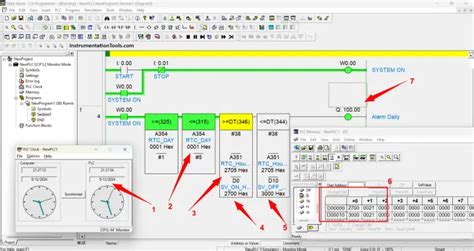Daily Alarm Plc Program Using Real Time Clock