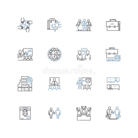 Quality Service Line Icons Collection Excellence Customer Focused Reliability Responsiveness