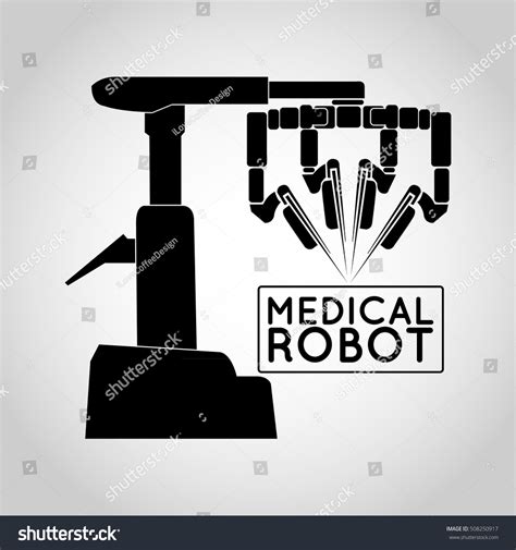 Medical Robot Icon Vector Stock Vector Royalty Free 508250917