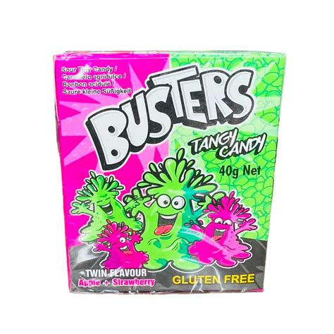 Busters Tangy Candy Apple And Strawberry 40g Candyverse