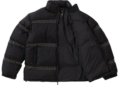 Supreme Bb Simon Studded Puffer Jacket Black Mens Ss22 Us