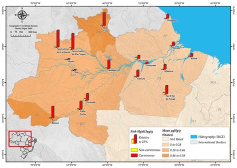 Figure A2 Spatial Distribution Of Average Levels Of Mercury
