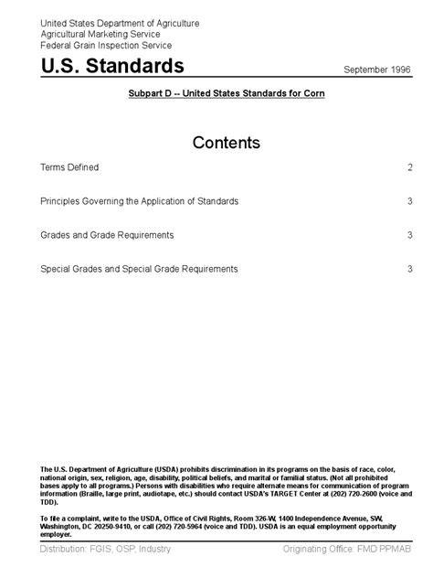 Corn Standards Pdf Maize United States Department Of Agriculture