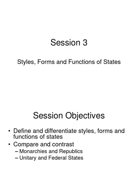 Introduction To Law Topic 1 Part 3 Styles Forms And Functions Of States B N Ghi ChÉp