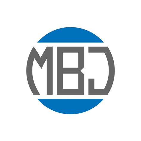 Mbj Letter Logo Design On White Background Mbj Creative Initials