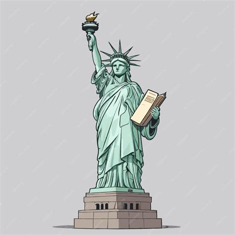 Premium Vector Statue Of Liberty Clipart Vector