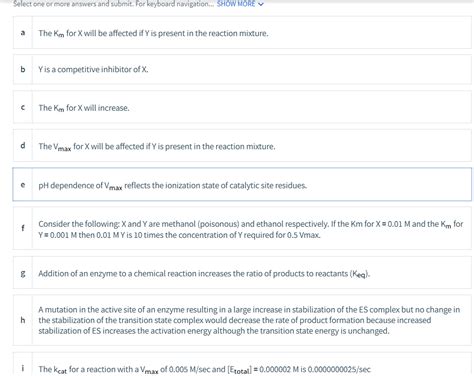 Solved An Enzyme Has A Single Active Site At Which It Can
