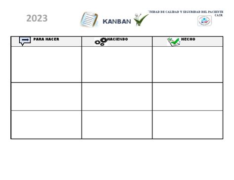 Tabla Kanban Editable Word Pdf