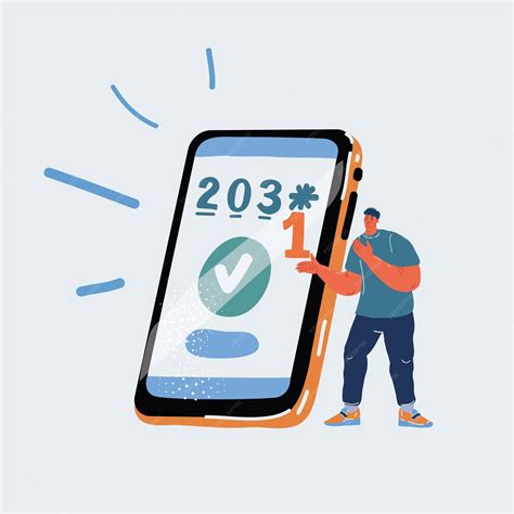 Premium Vector Vector Illustration Of Man Using 3d Generated Mobile