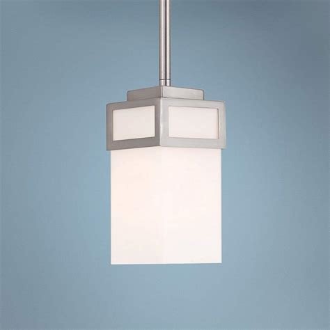 Livex Lighting Harding 4 12 Brushed Nickel Opal White Mini Pendant
