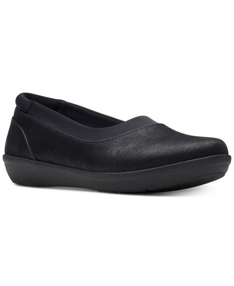 Clarks Womens Cloudsteppers Ayla Pure Flats Created For Macys Macys