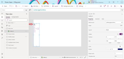Create A Responsive Menu Navigation Bar In Canvas Power Apps Using Gallery Control