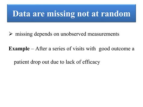 Imputation Of Missing Data In Clinical Trials Pptx Technology And Computing