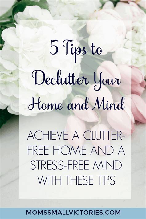 5 tips to declutter your home and mind
