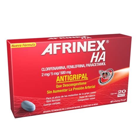 Antigripal Afrinex Ha 20 Tabletas Walmart