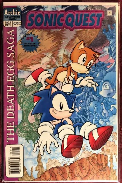 Sonic Hedgehog Comic Book Sonic Quest Mini Series 1 Death Egg Saga Bagged Nm £16 88 Picclick Uk