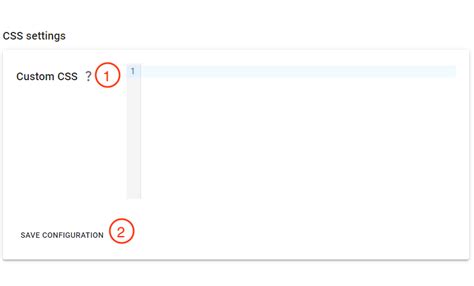 Configuration Css Settings Visideaai