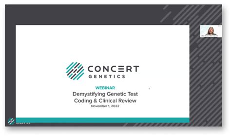 Webinar Demystifying Genetic Test Coding And Clinical Review Concert