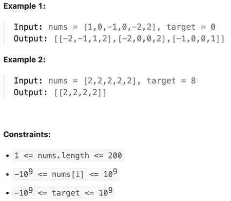 00184sum【m】四数之和为目标值的组合 Csdn博客