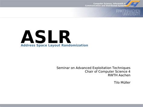 pdf aslr address space layout randomization pdf dokumen tips