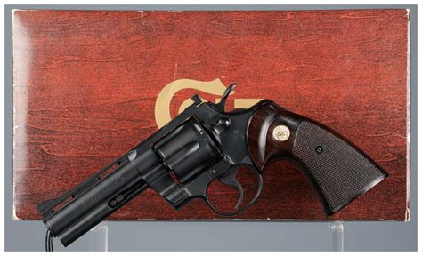 At Auction Colt Python Double Action Revolver With Box