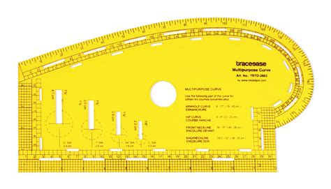 Traceease Multipurpose Curve Scale Stencil Templates Tailoring Tools And Accessories Garment