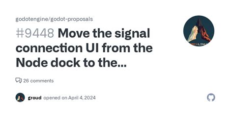 Move The Signal Connection Ui From The Node Dock To The Inspector