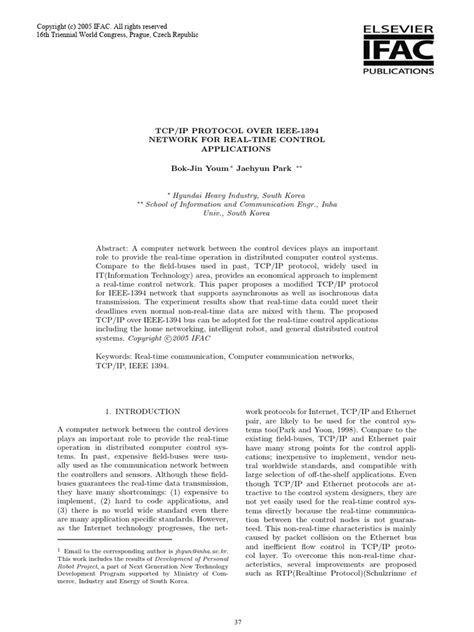 Research Paper On Networking In Tcpip Pdf Transmission Control