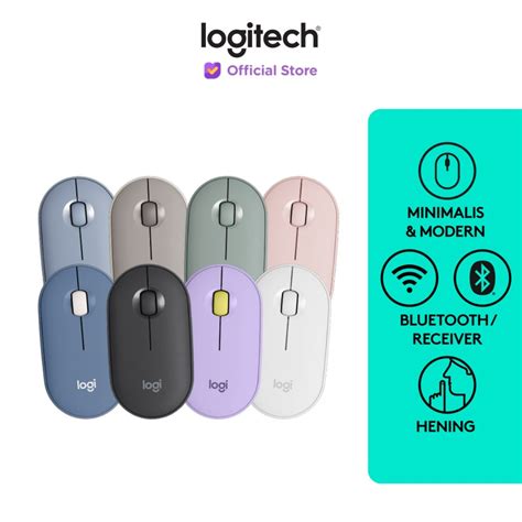 Jual Mouse Wireless Logitech Pebble M M S M S Original Shopee Indonesia