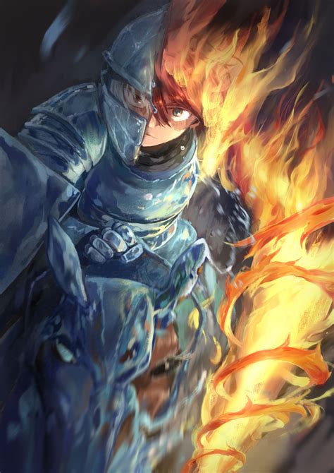 Todoroki Shouto Boku No Hero Academia Drawn By Lily Jiang Danbooru