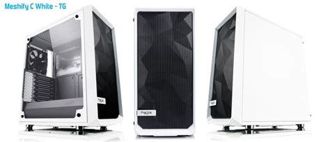 Fractal Design Adds Meshify C White TG Edition Chassis Fractal Design Adds Meshify C White TG Edition Chassis