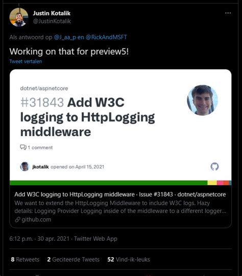 support access logging with common log format extended log format