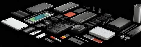 Modular Smartphone Concept Shown In Detailed Exploded View Highlighting Components And Assembly