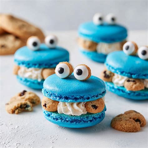 Adorable Monster Macarons Perfectly Chewy And Delightful Hot Mess Recipes