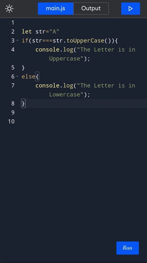 Javascript If Else Program To Check If The Given Letters Are In Uppercase Or Lowercase Payal Wagh