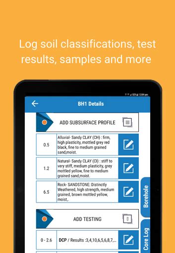Tablogs On Site Borehole Logging Software Dcodes