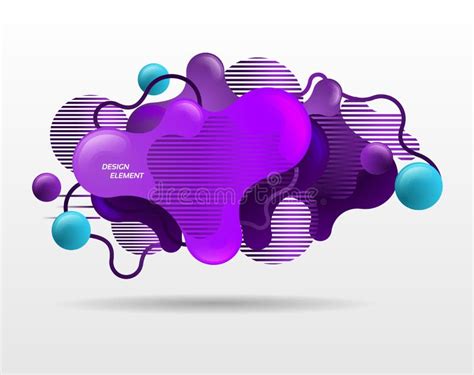 Abstract Modern Graphic Element Dynamic Colored Form And Line Gradient Abstract Banner With