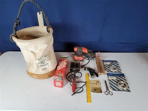 Klein Tools Canvas Tool Bucket Live And Online Auctions On Klein Tools Canvas Tool Bucket Live And Online Auctions On