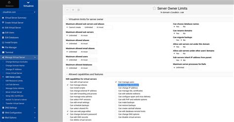 Cant See Administrative Options On Virtualmin Help Home For