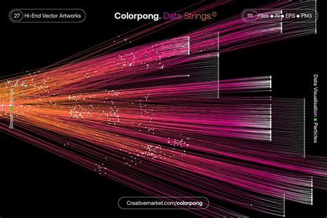 Data Strings Vector Bundle On Behance Data Visualization Vector