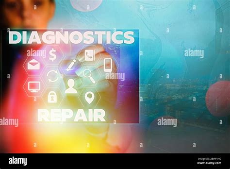 Writing Note Showing Diagnostics Repair Business Concept For A Program