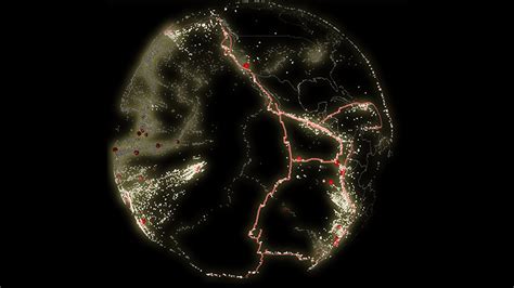 an in depth 3d globe of earthquakes