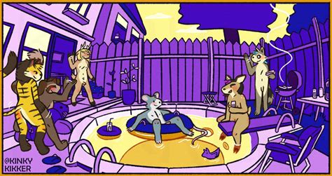 Rule 34 Anthro Ass Balls Breasts Furry Kinkykikker Penis Pool Sex Water 12845434