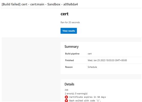 Bash How To Send Notification For Certificate Expiry From Azuredevops Pipeline Stack Overflow