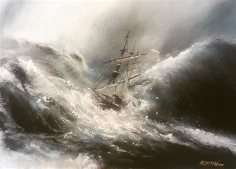 Rolling Billows Original Art By Me Using A Combination Of Wet Charcoal