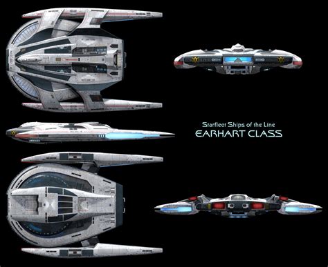 Earhart Class Starship High Resolution By Enethrin On Deviantart