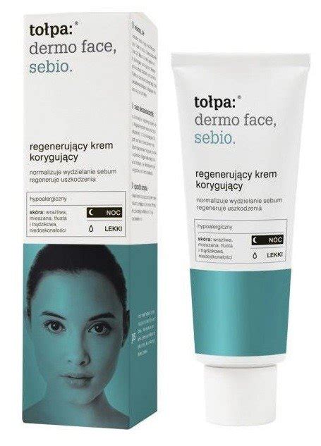 Tołpa Dermo Face Sebio Regenerujący Krem Korygujący Na Noc 40 Ml Drogeria Ekobieca Pl