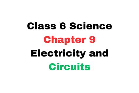 Class Science Chapter Electricity And Circuits MCQ THE EDUCATION PLANET